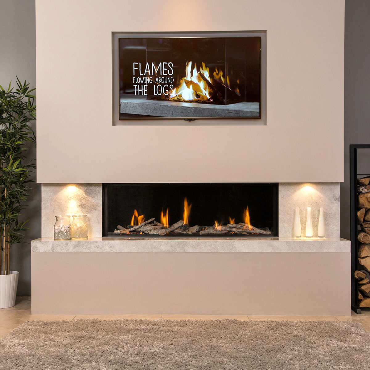 LINEAFIRE UK Gas Fire Linear 120 - WoodandGas Outdoors